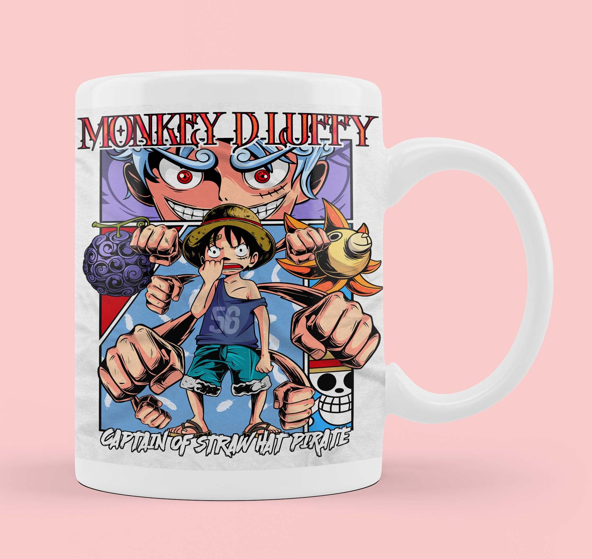 One Piece Anime Mug Luffy Magic Mug Captain Luffy S1 11oz | Lazada PH