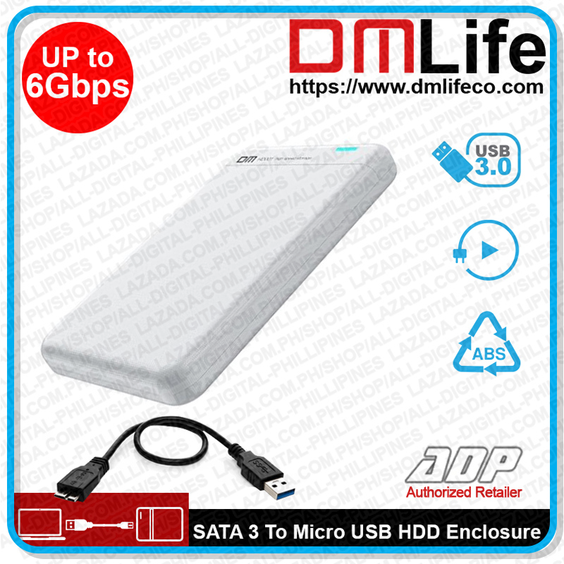 DM Life HD001 HDD 2.5 Enclosure Case USB 3.0 to SATA HDD Hard Drive ...