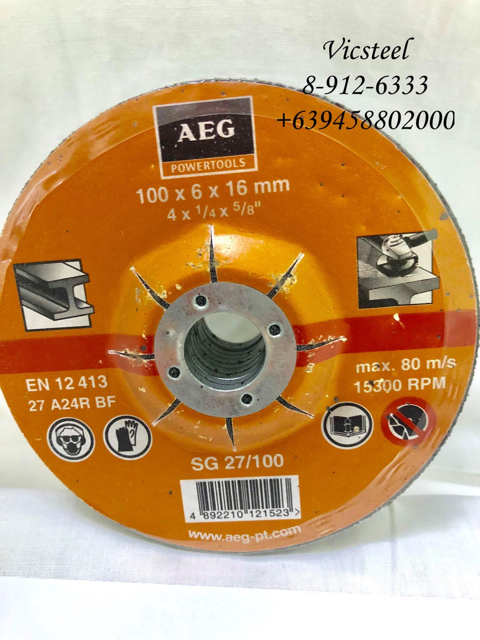 AEG or POWERCRAFT BRAND Grinding Disc 4 inches for metal | Lazada PH