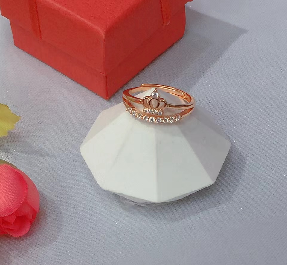 18K Rose Gold Cubic Zirconia Fashion Rings Series 1 | Lazada PH