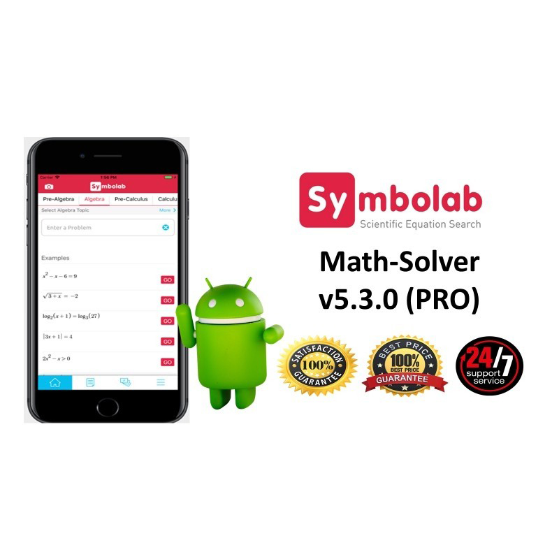 (Android) Symbolab - Math solver v5.3.0 (PRO) | Lazada PH