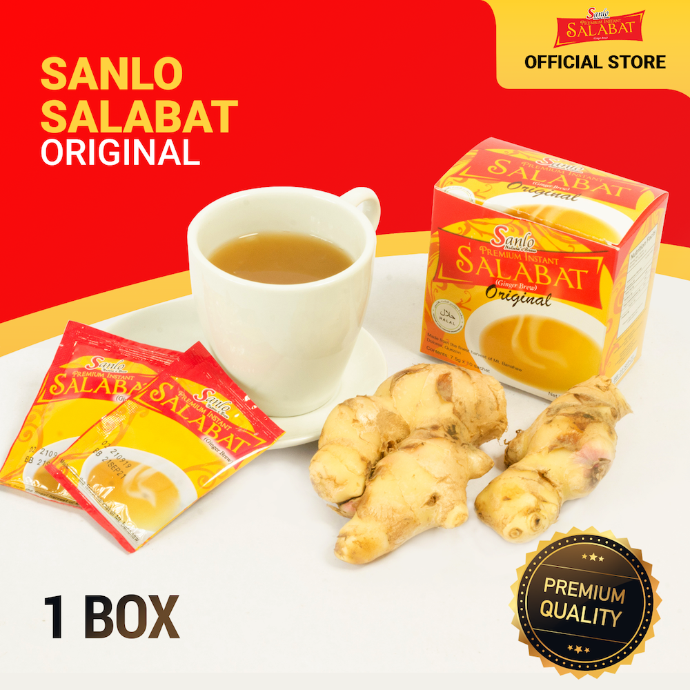 Sanlo Salabat Premium Instant Ginger Tea - ORIGINAL (10 Sachets, 7.5g ...