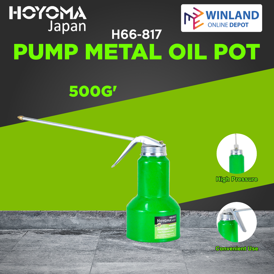 HOYOMA by Winland 500G High Pressure Pump Metal Oil Pot Oiling Can H66 ...