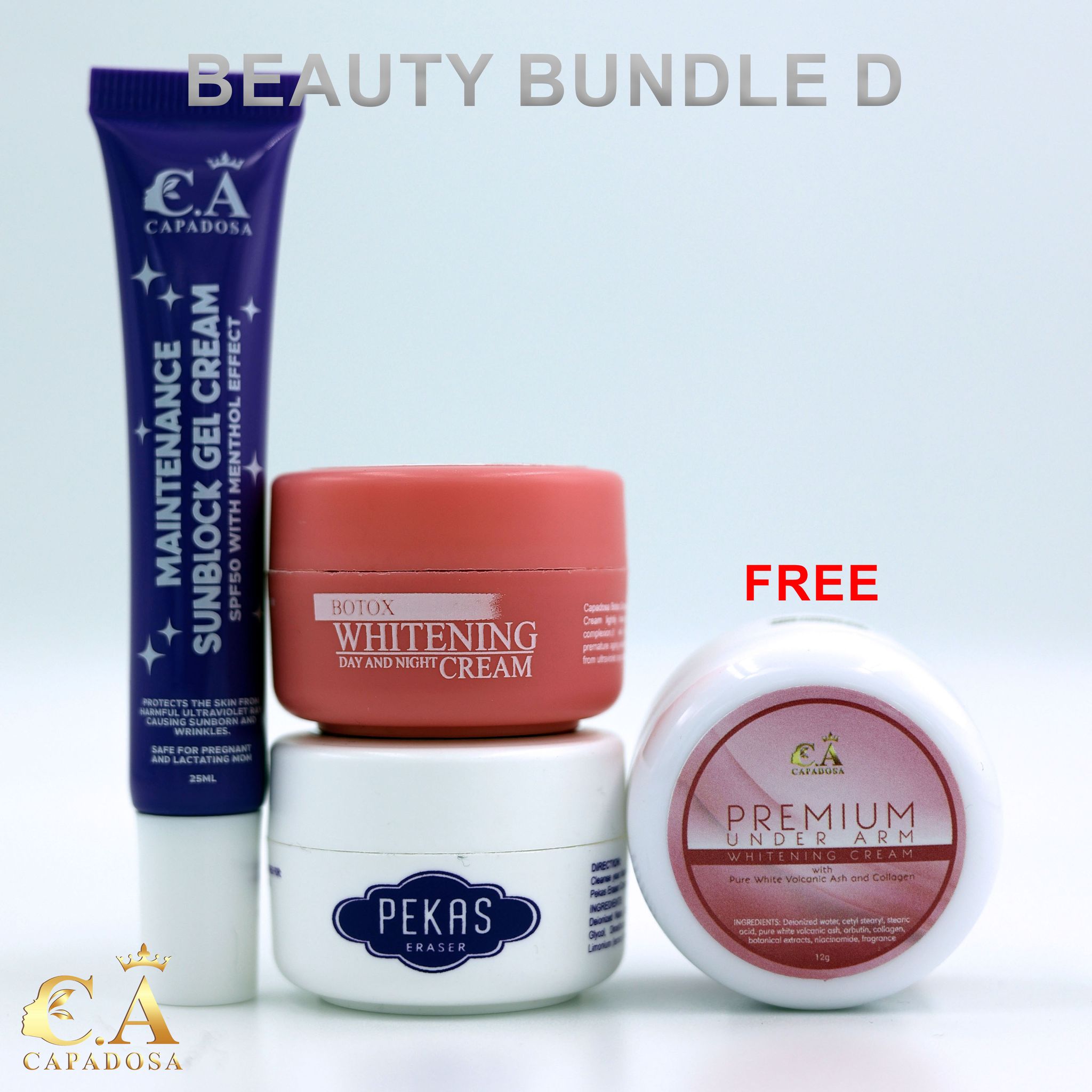 beauty bundle set D - free underarm cream | Lazada PH