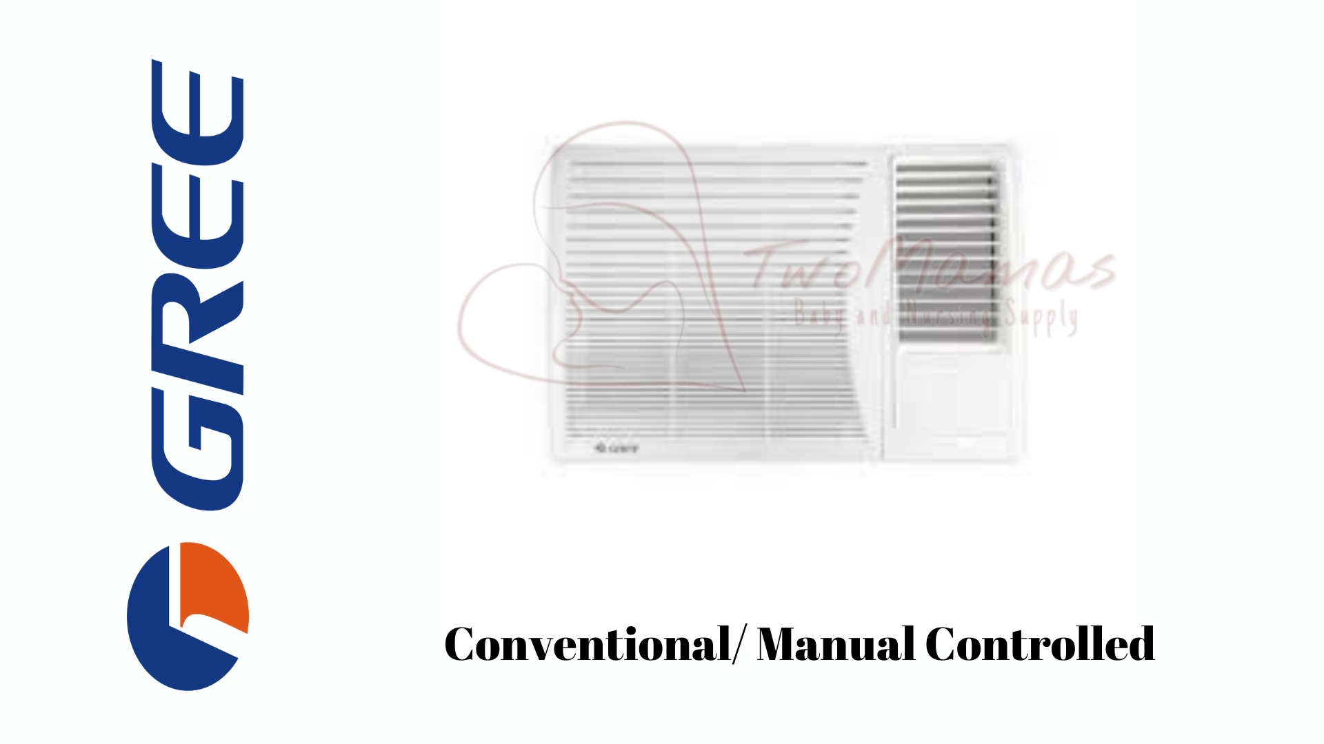 GREE Aircon 2.5HP Window Type Conventional / Manual Controlled (U-J24 ...
