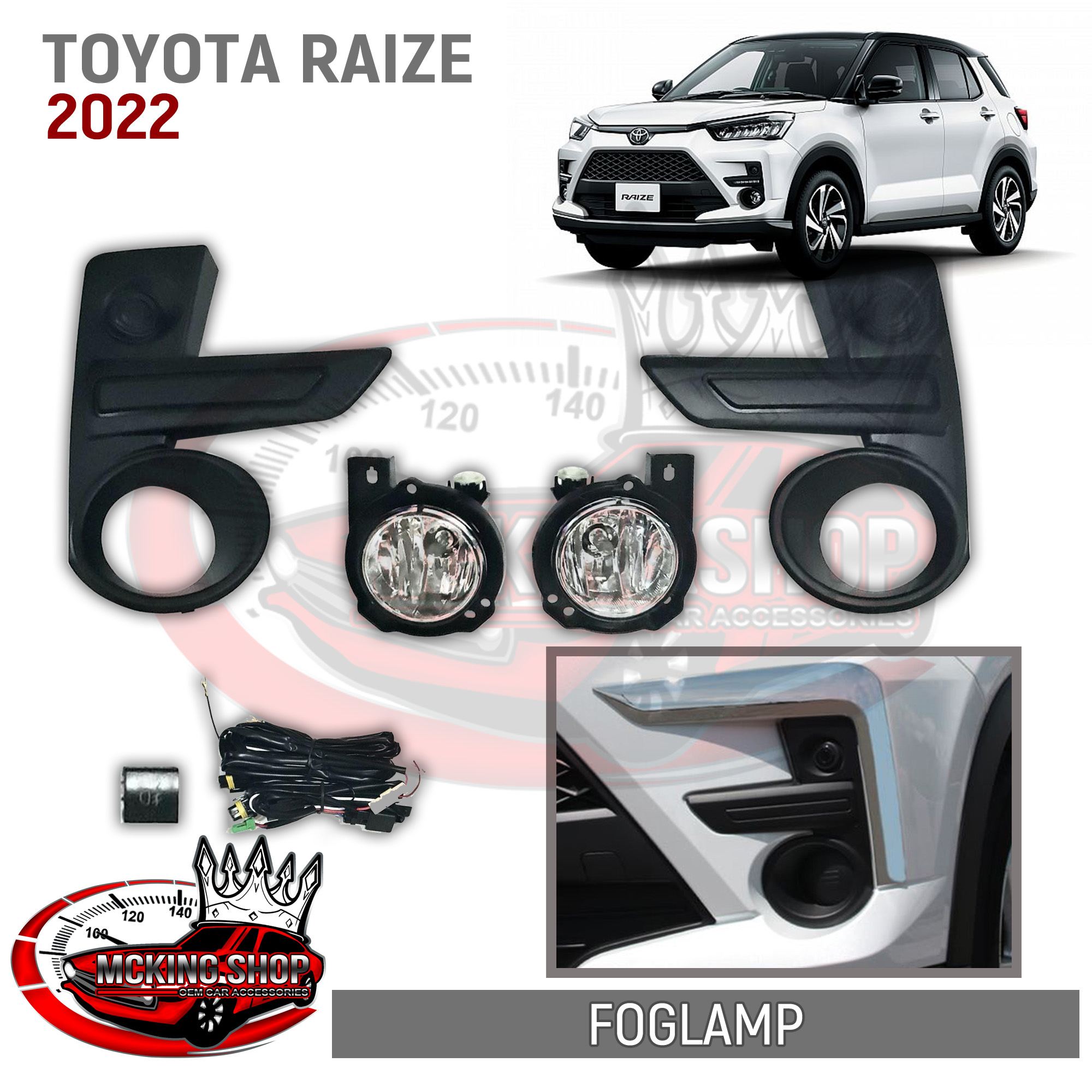 Toyota Raize 2022 Fog Lamp / Fog Light Assembly | Lazada PH