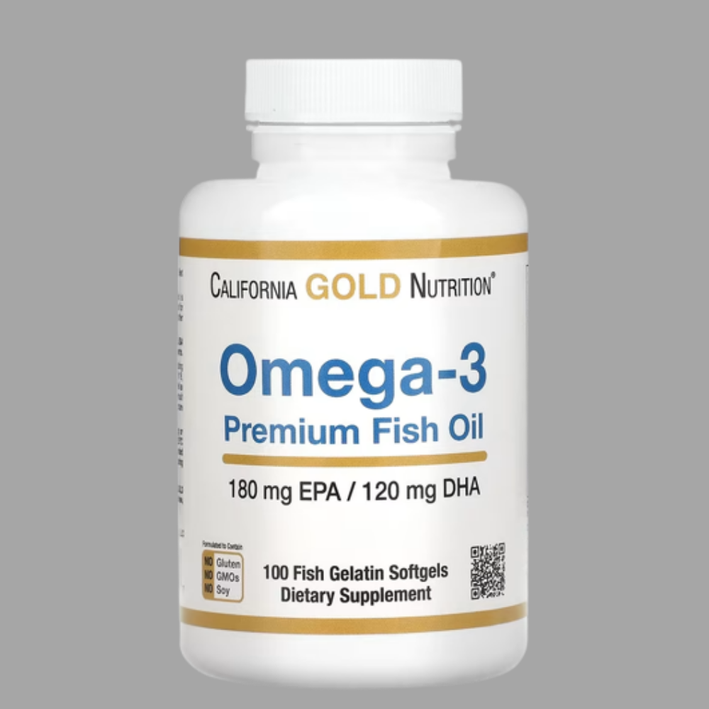 California Gold Nutrition Omega 3 Premium Fish Oil, 100 Softgels ...
