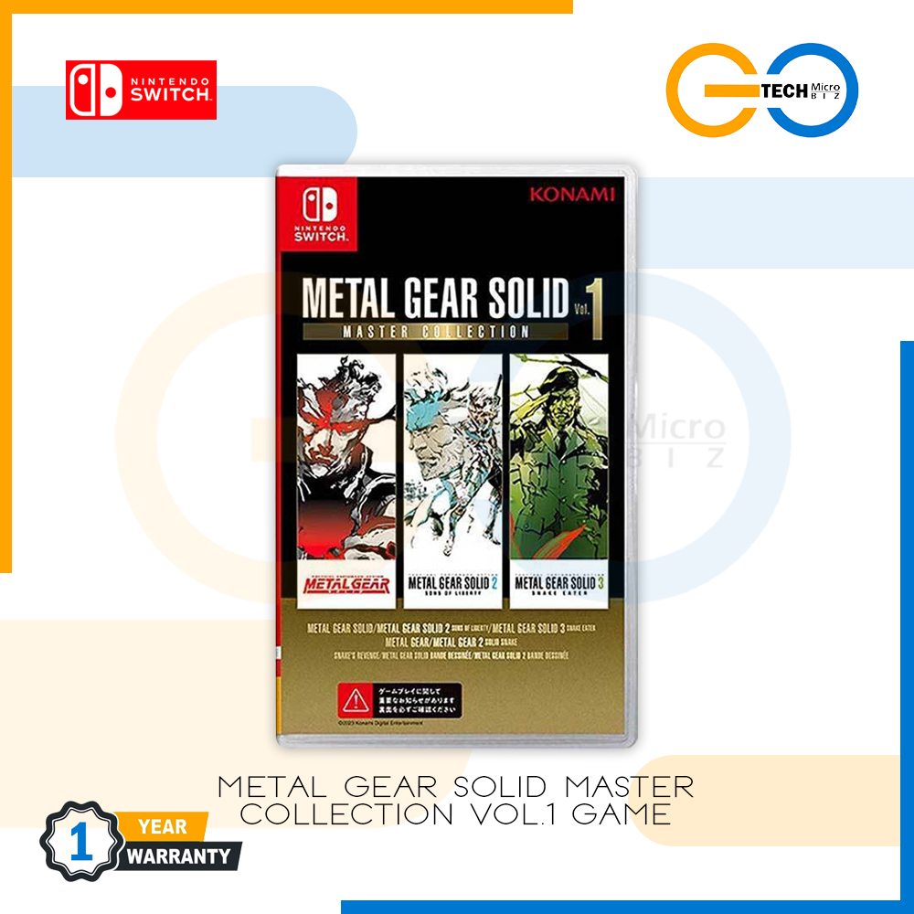 Nintendo Switch Metal Gear Solid: Master Collection Vol. 1 Game | Lazada PH