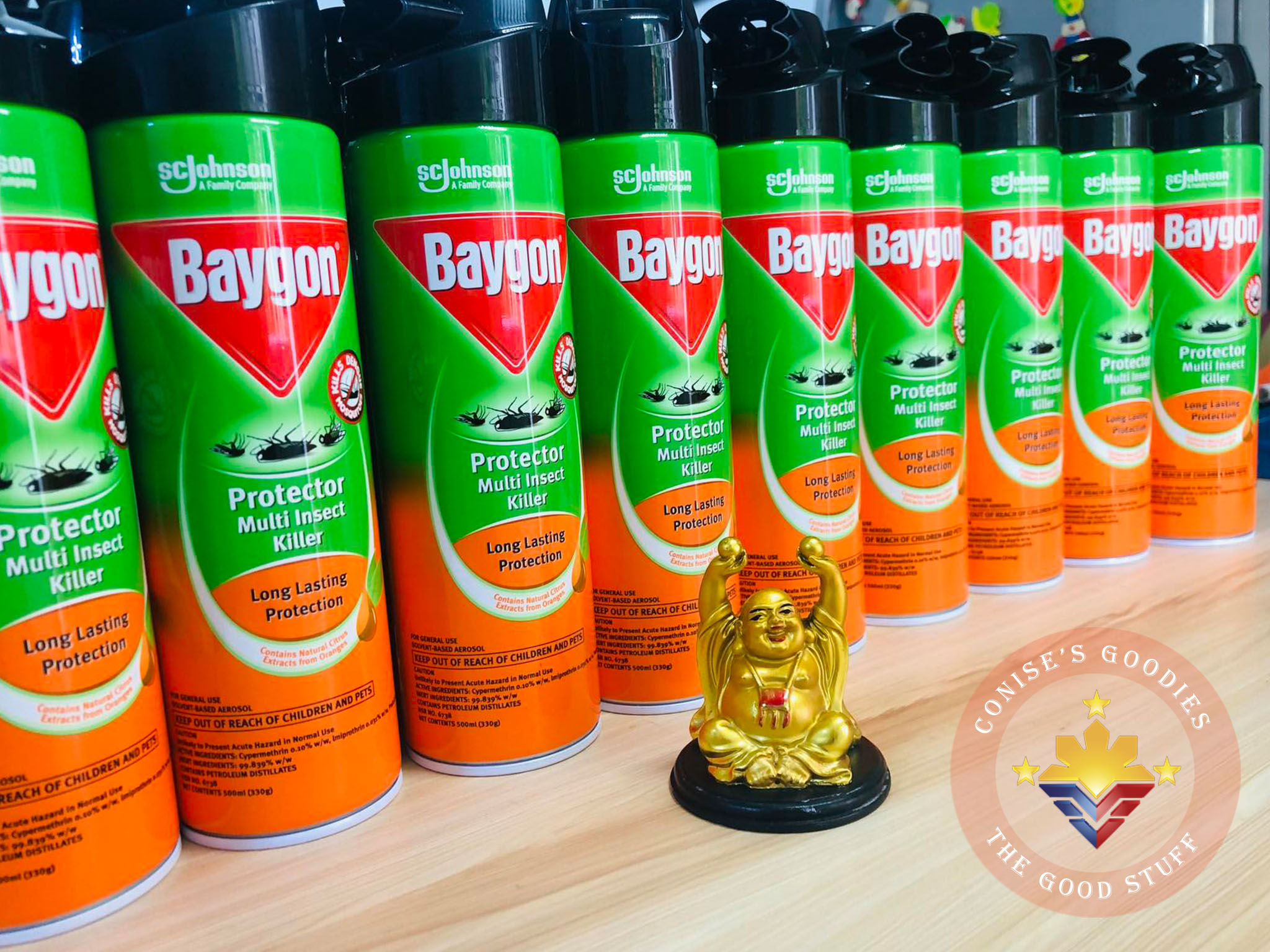 Baygon 500ml (330g) Protector Multi Insect Killer Natural Citrus Orange ...