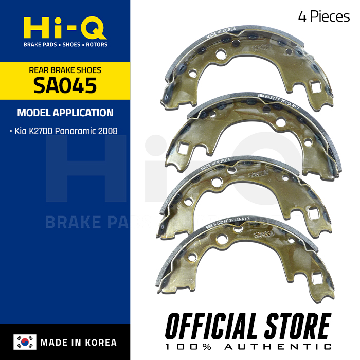 Hi-Q Rear Brake Shoes for Kia K2700 Panoramic 2008-up SA045 | Lazada PH
