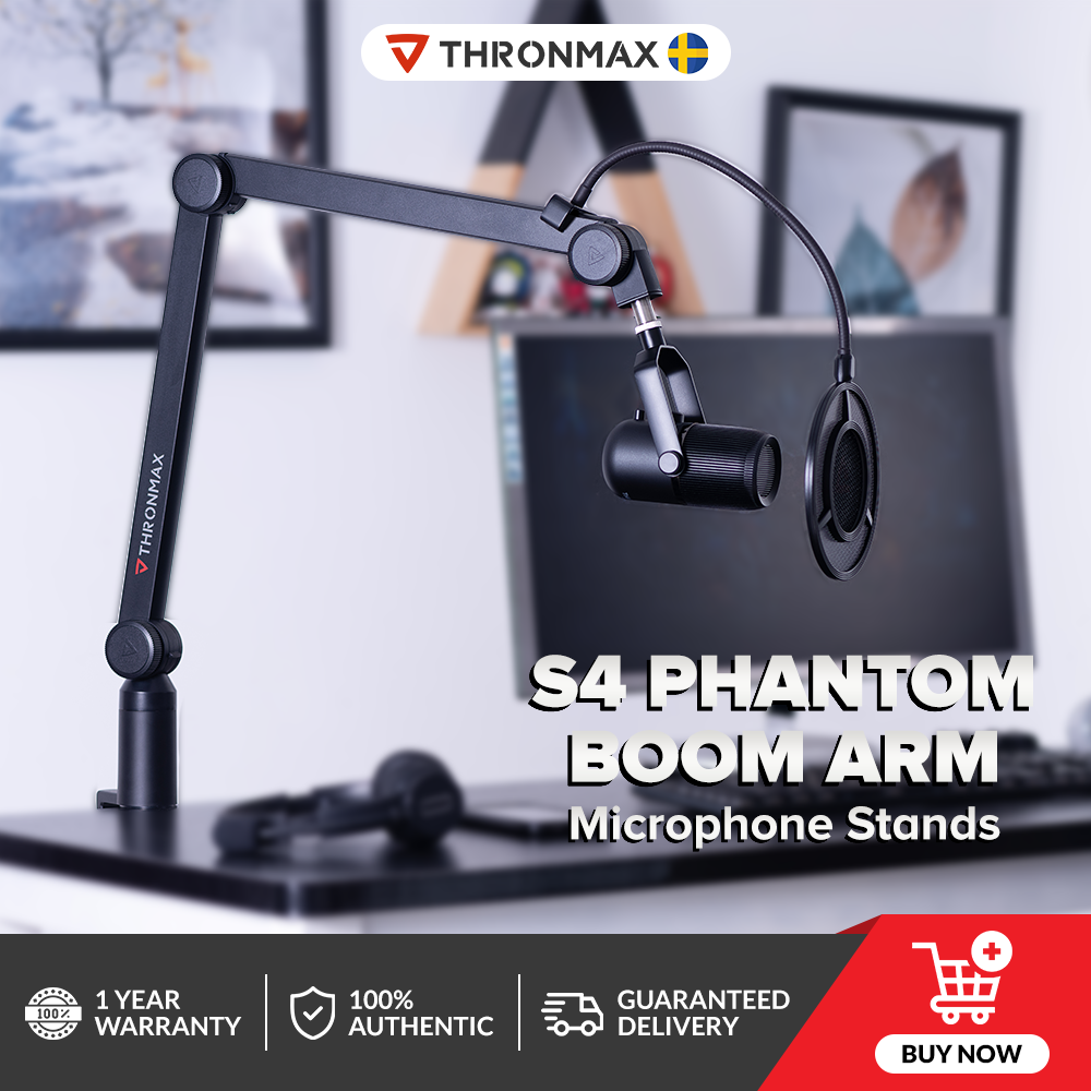 THRONMAX Phantom S4 Boom Arm, Premium Mic Arm Stand,Adjustable ...
