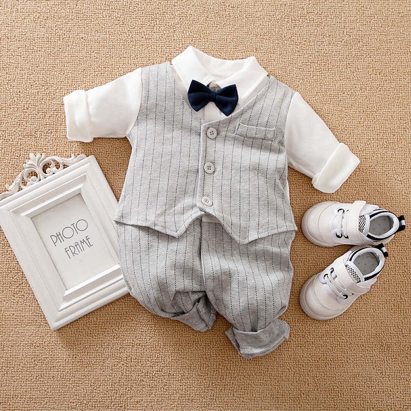 【FPE】Baby clothes boy short sleeve romper bow formal clothing Kids ...