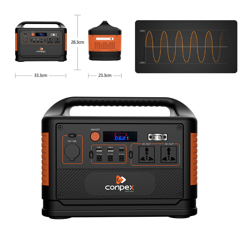 Conpex power station1000W 300W portable generator Camping trip power ...