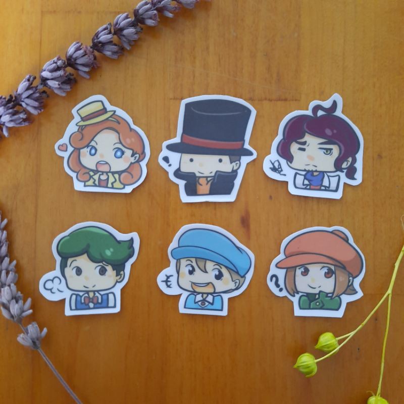 Professor Layton Stickers (1.5" Laminated) | Lazada PH