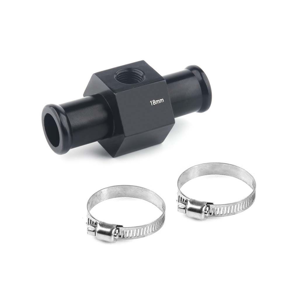 WENSH Universal Hose Adapter Motorcycle Black 1/8 Npt Gauge Sensor ...