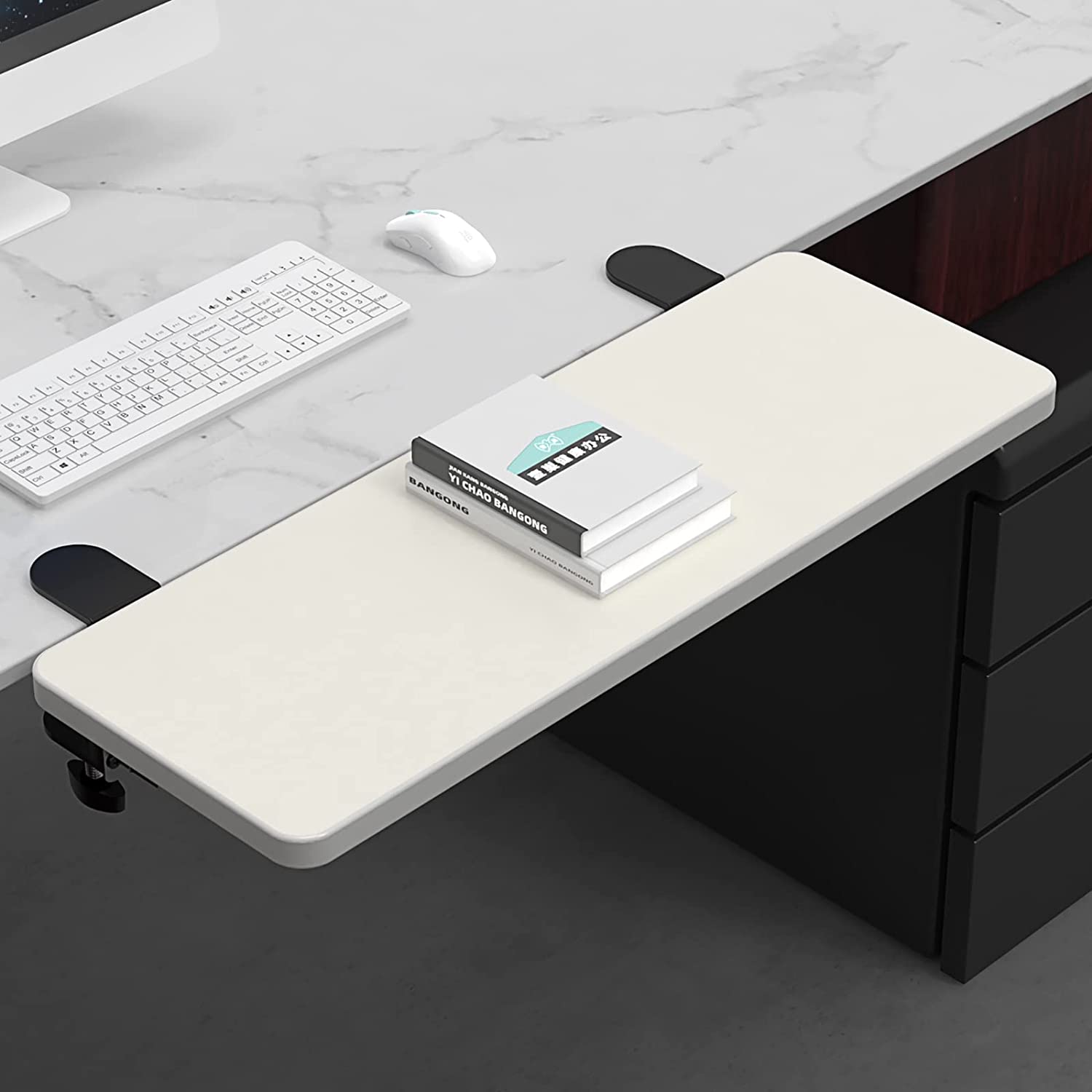 Spec Foldable Ergonomics Desk Extender Tray - Keyboard Tray Clamp On ...