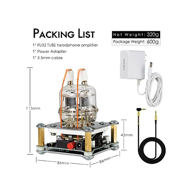 Mini FU32(832A) Vacuum Tube Amplifier HiFi Headphone Stereo Home Audio ...
