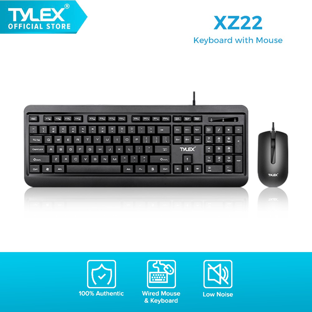 Tylex XZ22 Home & Office Keyboard and Mouse Combo for PC Desktop Laptop ...