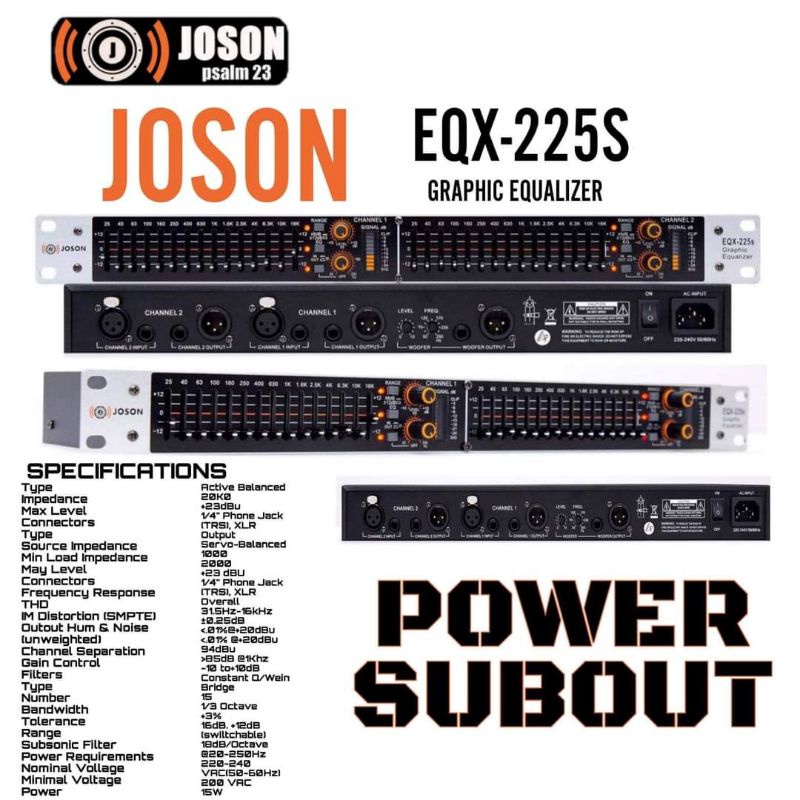 Joson Graphic Equalizer EQX-225S | Lazada PH