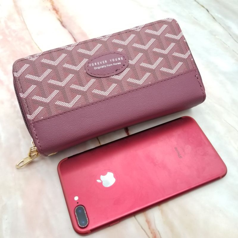 lds fashion double zipper cp pouch wallet | Lazada PH