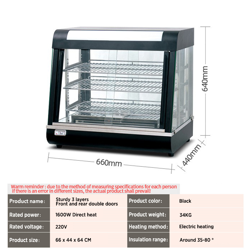 Stainless steel insulation cabinet display cabinet egg tart hamburger ...