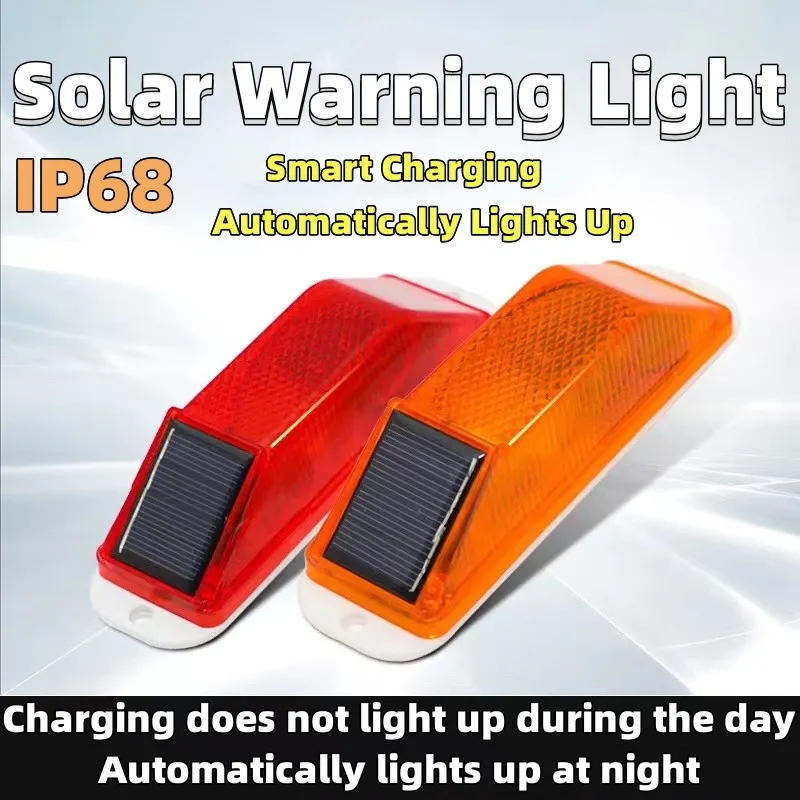 Solar Warning Lights LED Strobe Warning Light blinker waterproof Safety ...