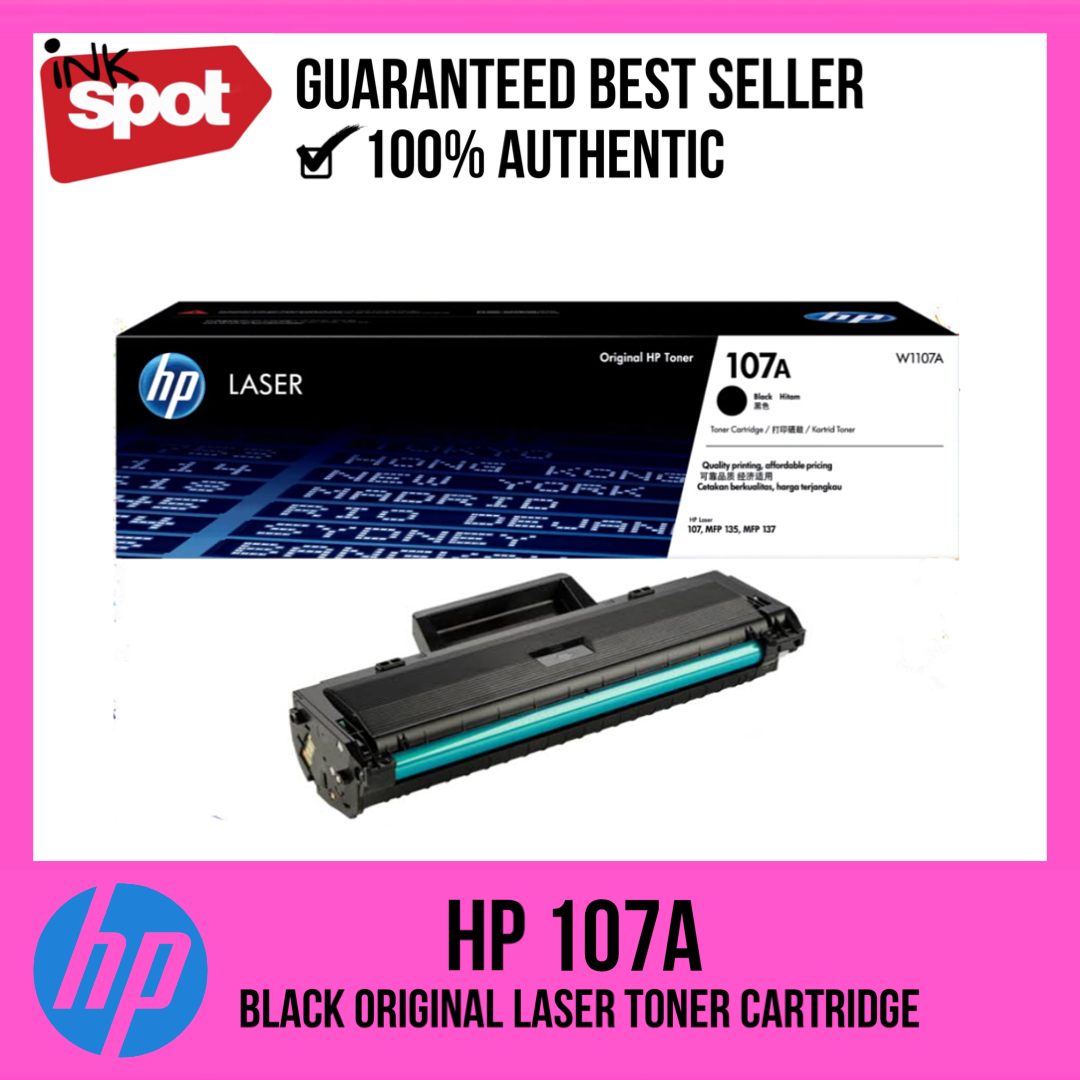 HP 107A Black Original Laser Toner Cartridge (W1107A) | Lazada PH