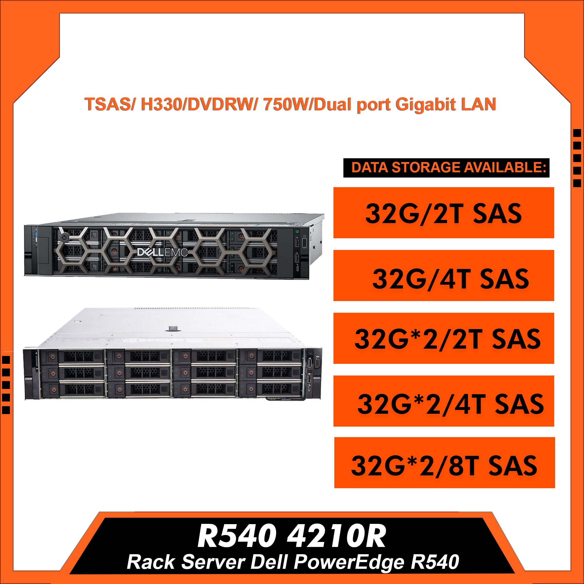 R640 3204 Rack Server Dell PowerEdge R640 3204 /Enterprise / Integrated ...