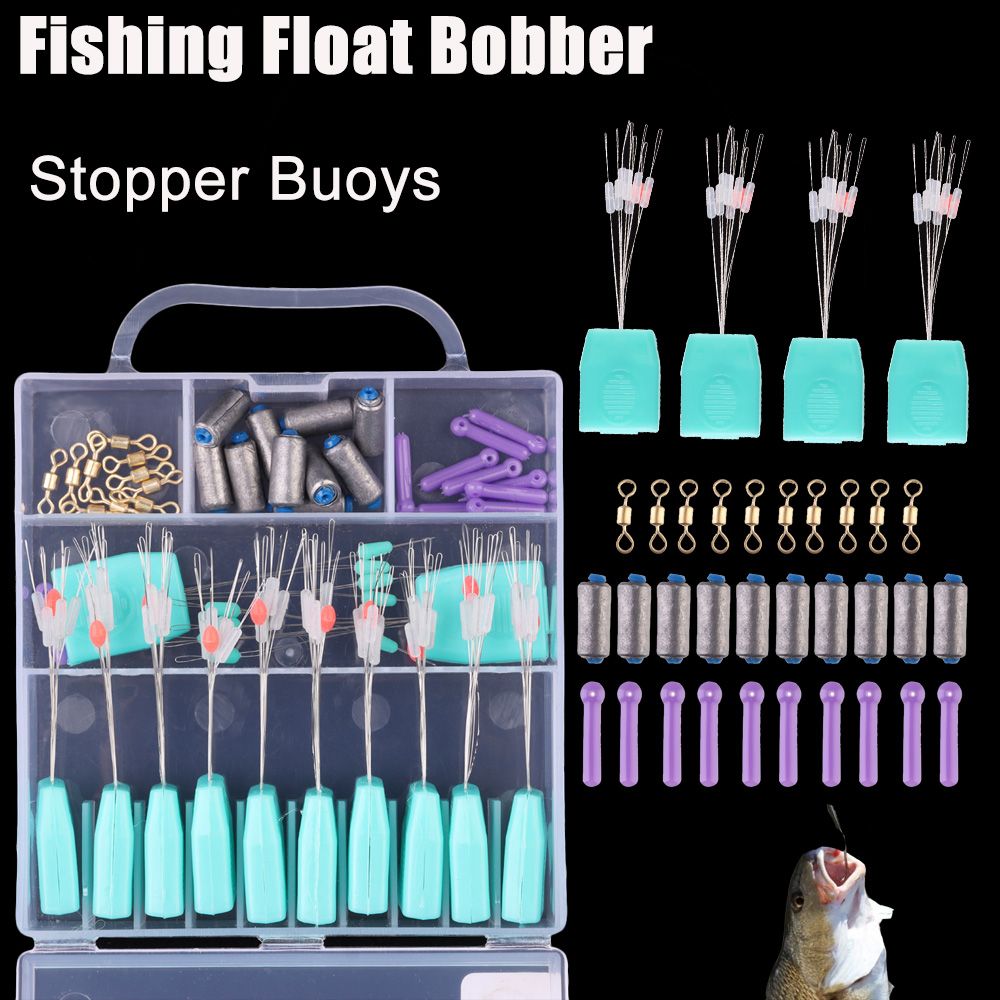 Silicone Line Stop Connector Terminal Anti-Strand Fishing Bobber Set ...