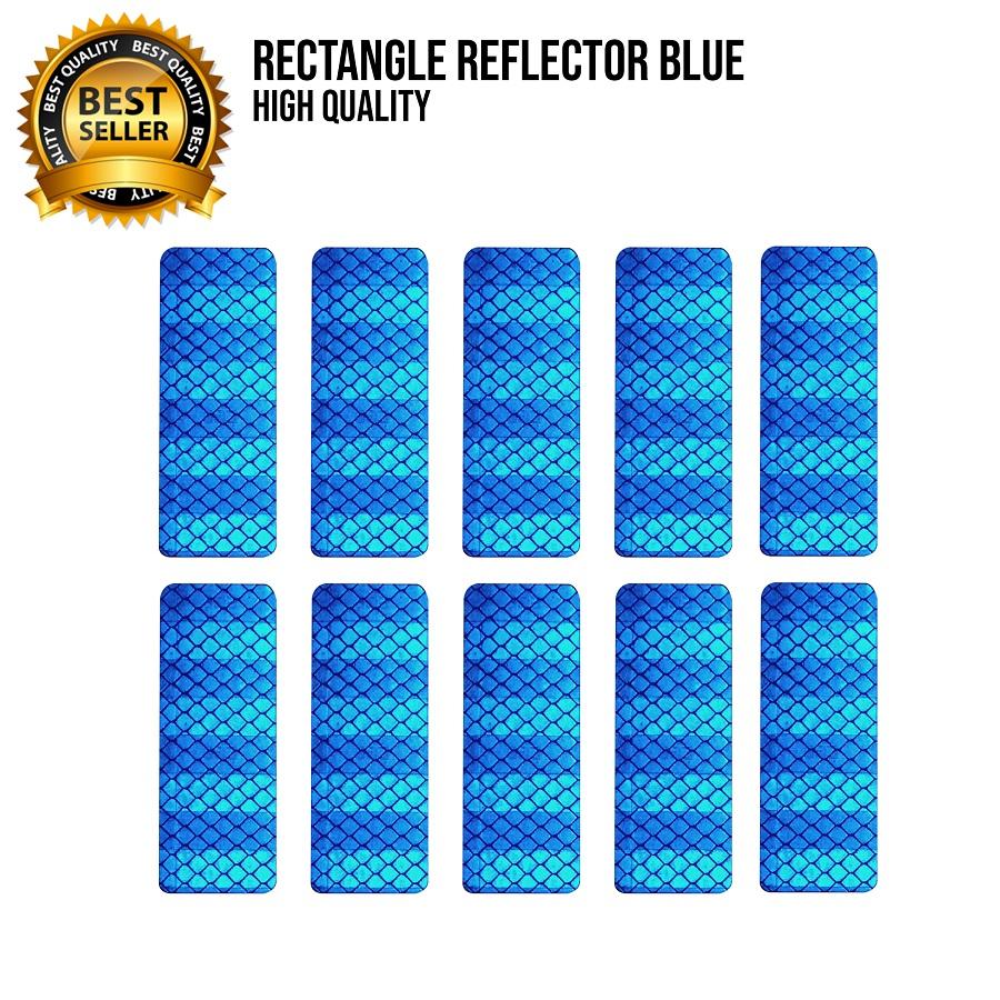 10pcs Reflective Sticker for Car Motorcycle Bicycle Rectangular Safety ...