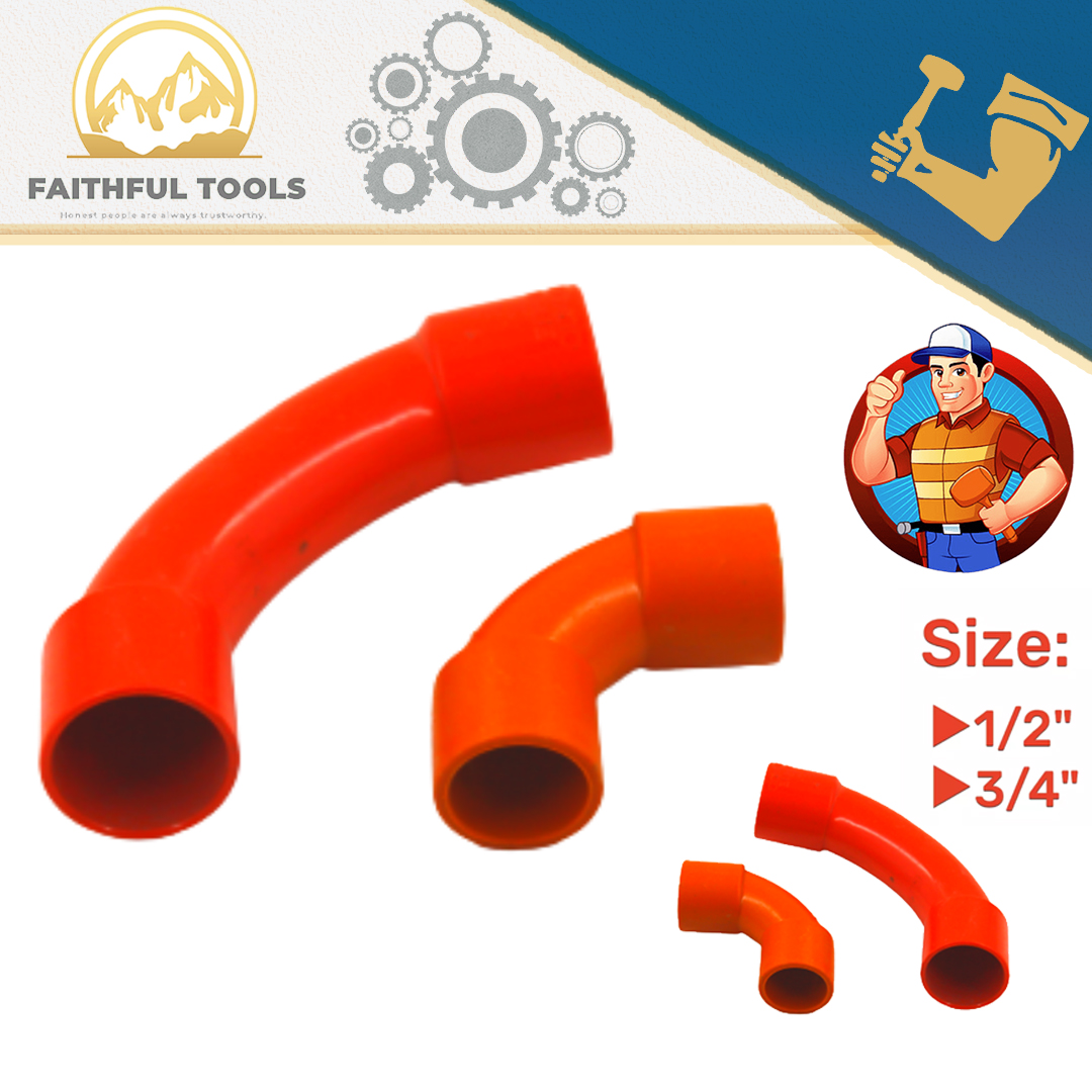 POLY PVC CONDUIT SHORT ELBOW 1/2" 3/4" | Lazada PH