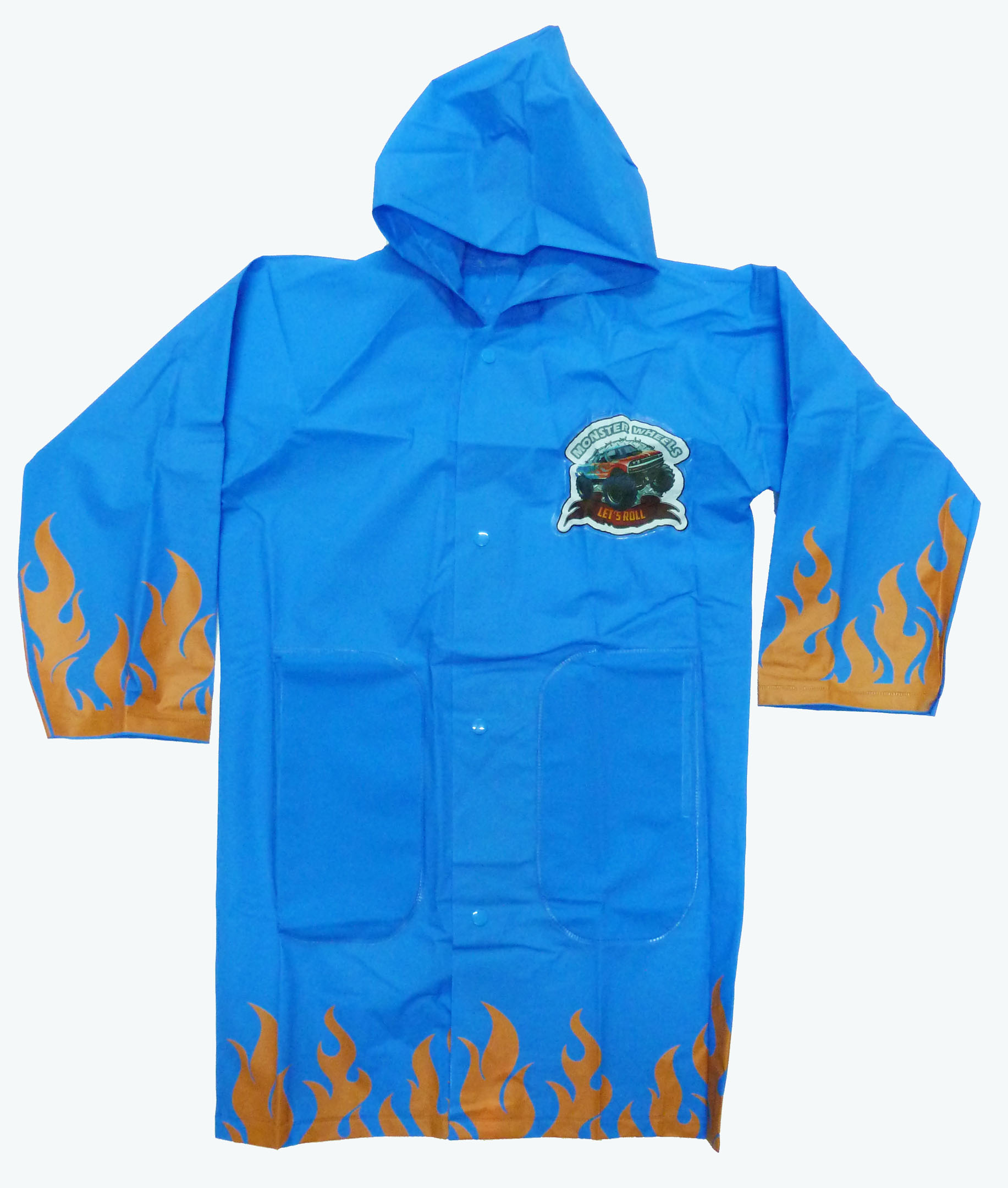 Hercules PEVA Monster Wheels Childrens Raincoat | Lazada PH
