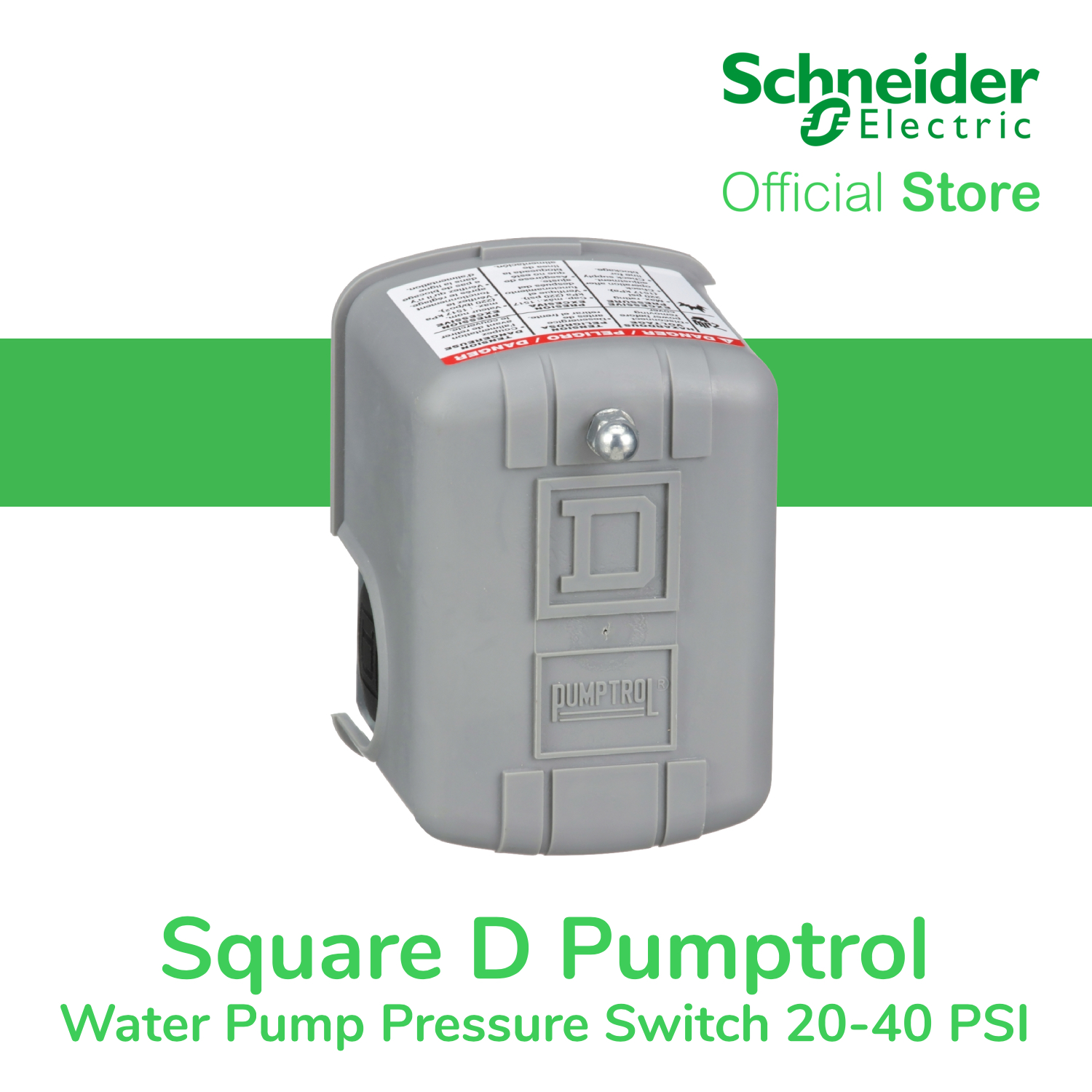 Schneider Square D Pumptrol, 575VAC 1HP F + Options Pressure Switch ...
