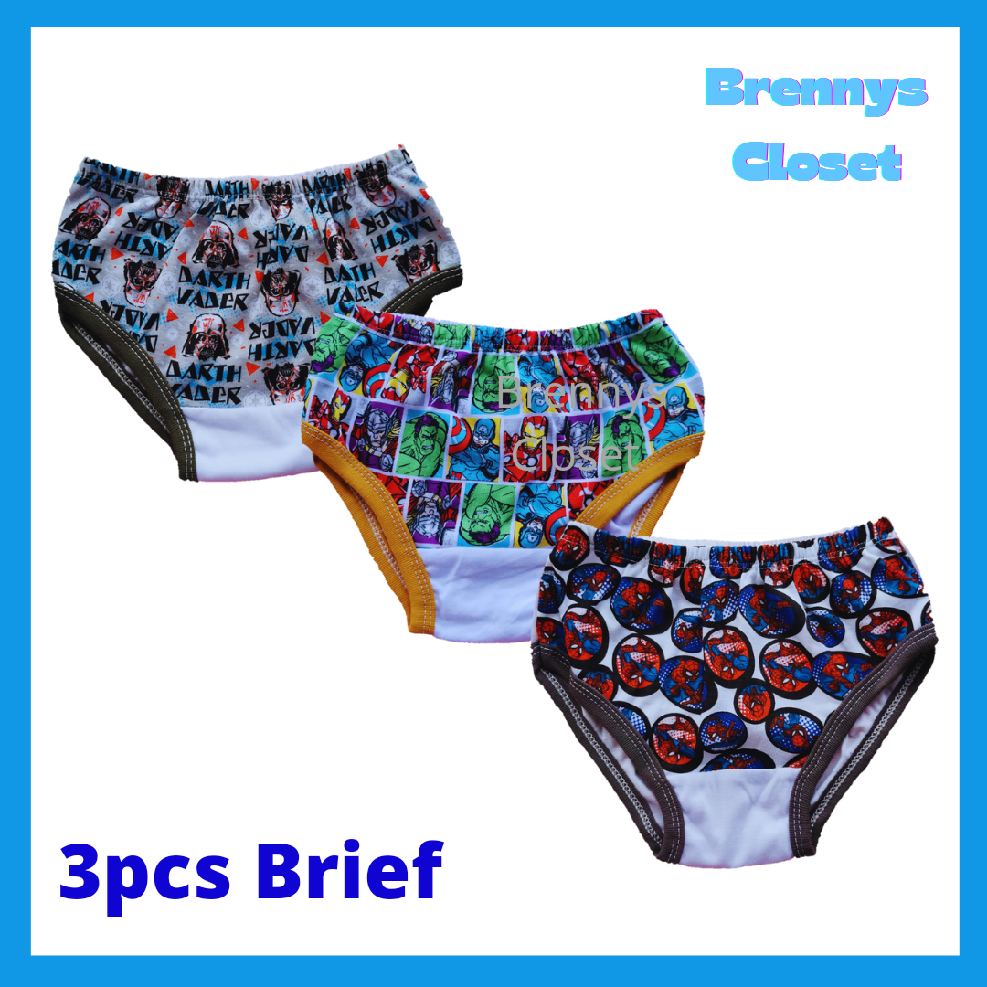 3 Pcs Brief for Kids Boys Character for 2 to 9 Years Old | Lazada PH