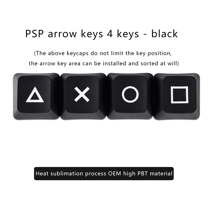 Sevve 4Pcs/Set PSP Direction Keys Thermal Sublimation PBT Mechanical ...