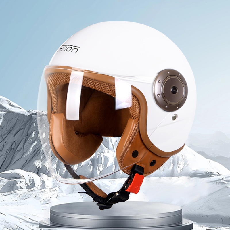 Anak Sndn CI-37 Classic Helmet Motorcycle Half Face Retro for Men Women ...