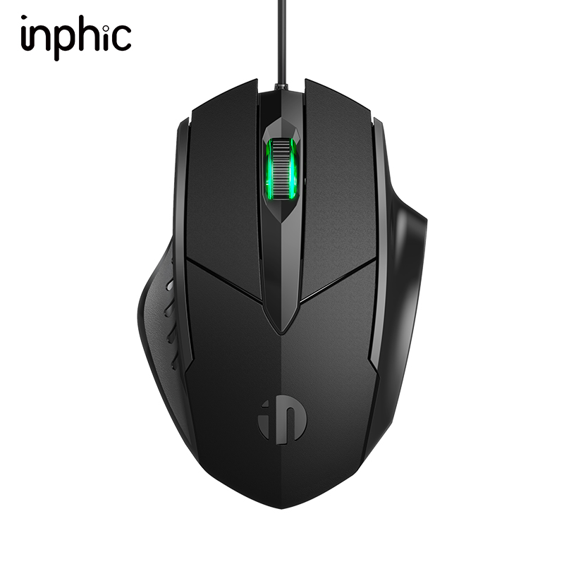INPHIC W1S Wired Mouse 3 Key 1200dpi Ergonomic Mute Mice for Laptop PC ...