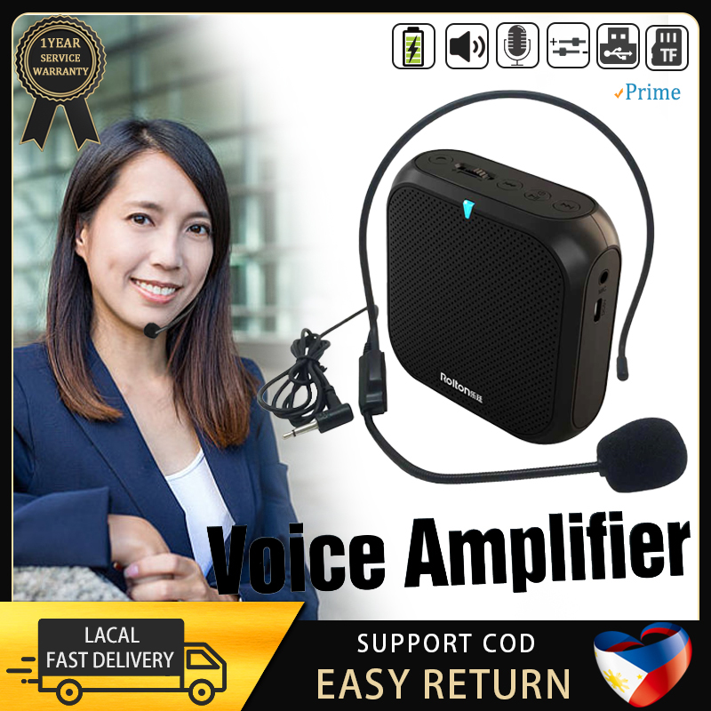 Portable Mini lapel mic with speaker Voice megaphone Teacher Training ...