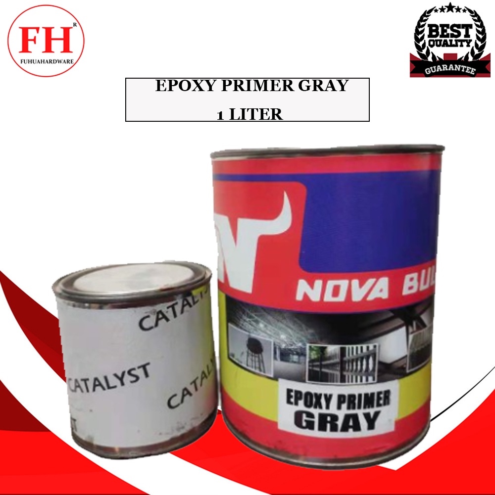 NOVA BULL High Quality Epoxy Primer Grey 1 Liter with Catalyst | Lazada PH