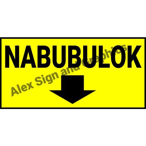 Nabubulok PVC Signage - 3.75 x 7.5 inches | Lazada PH