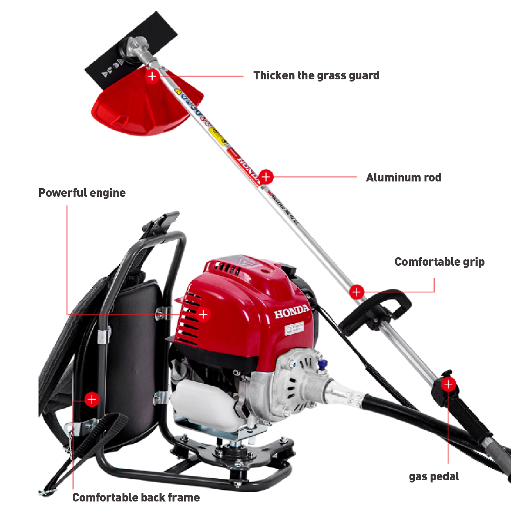 Honda Lawn mower Grass cutter heavy duty japan gasoline ...