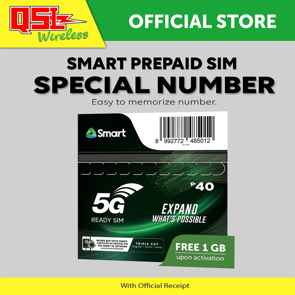 Smart / TalknText Special Number Prepaid Sim 5G | Lazada PH