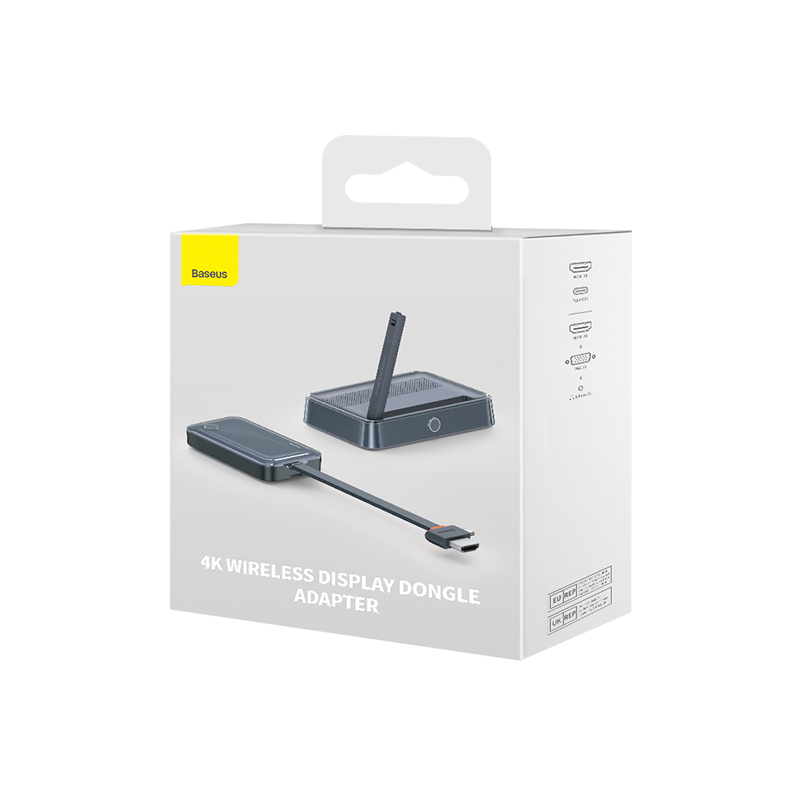 BASEUS 4K Wireless Adapter 30Hz HDMI-compatible Video Transmitter ...