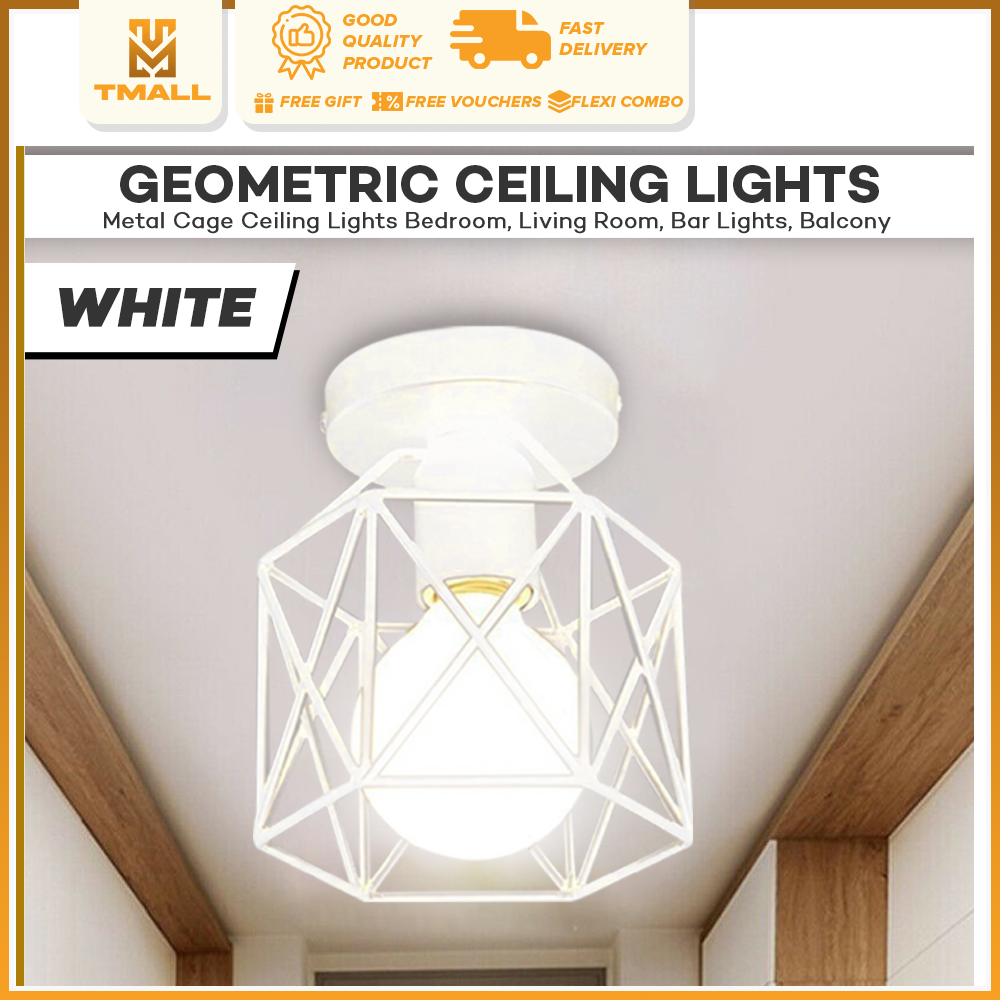 TMALL (FREE BULB) Ceiling Lamp Metal Cage Ceiling Lights Pendant Lamp ...