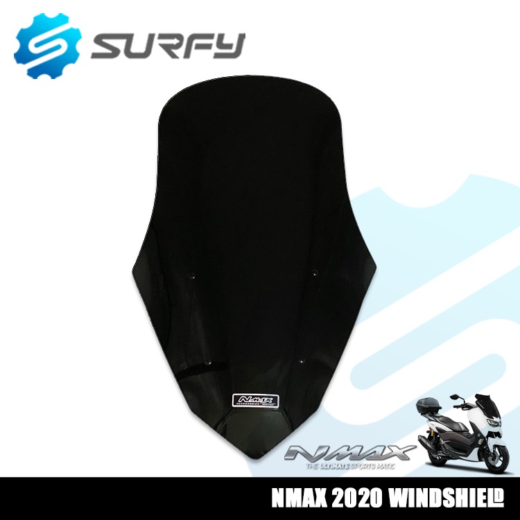 【Ready Stock】 NMAX 2020 Windshield V2 Visor 5mm Thickness Aerodynamic ...