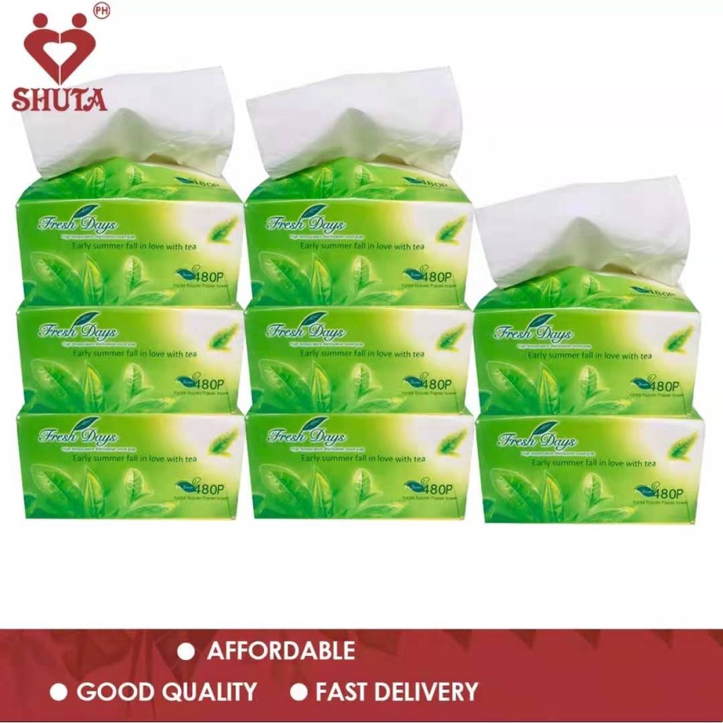 Facial Tissue 1 Pack (8 Pcs) order Tissue 3-Ply 480 Pulls Toilet Paper ...