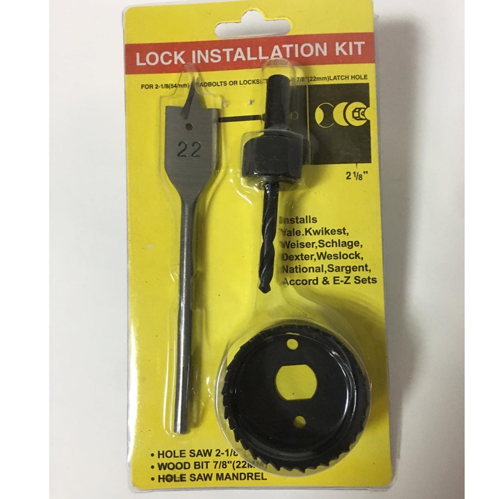 hole saw kit door lock installation kit hole saw | Lazada PH