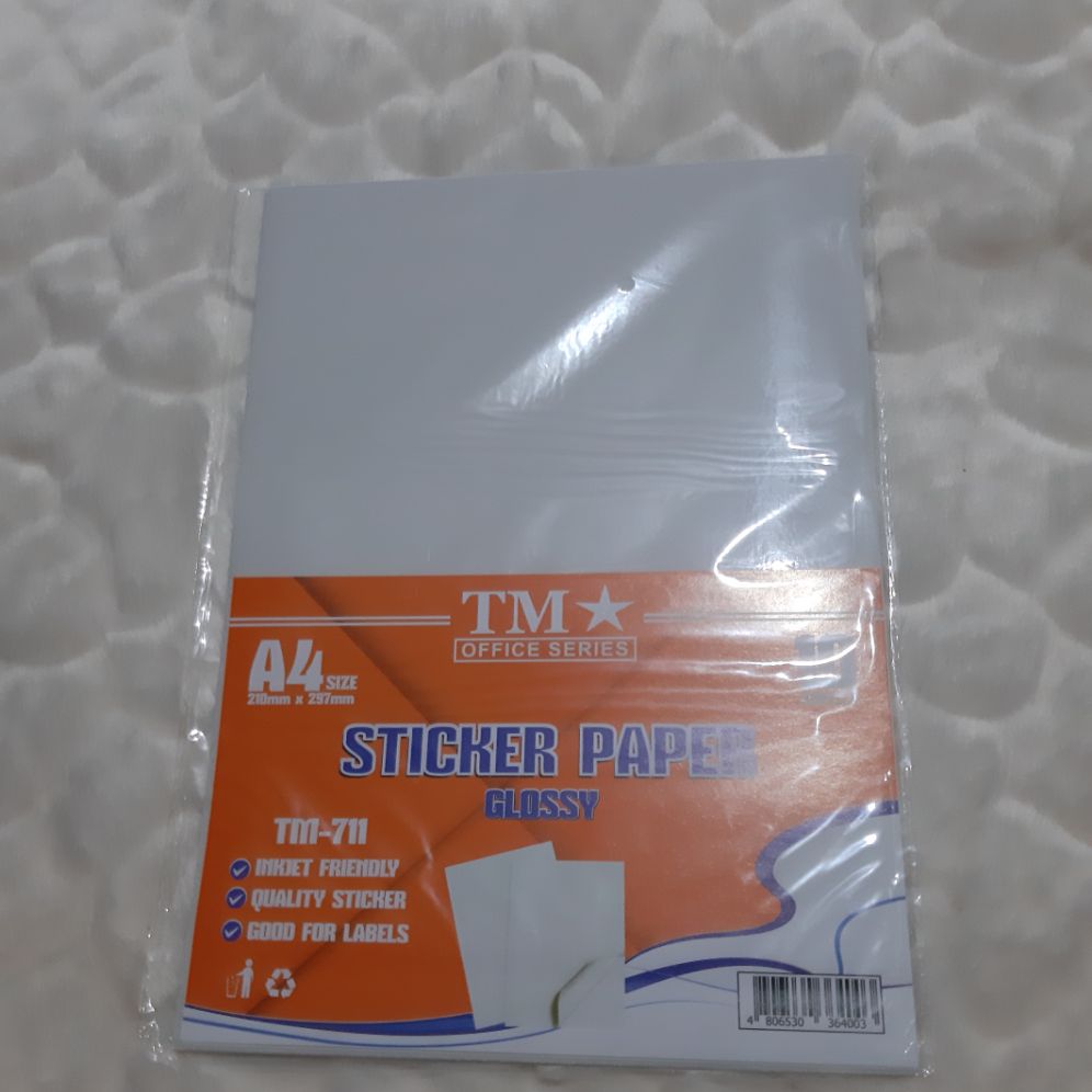 TM STICKER PAPER (10 PCS/PACK) a4 size | Lazada PH