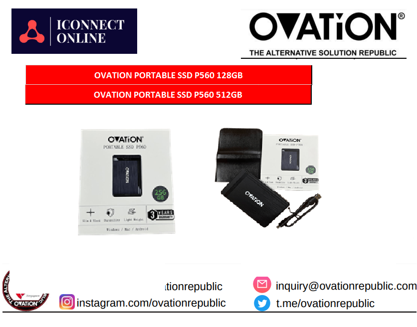 OVATION PORTABLE P560 EXTERNAL SSD | Lazada PH