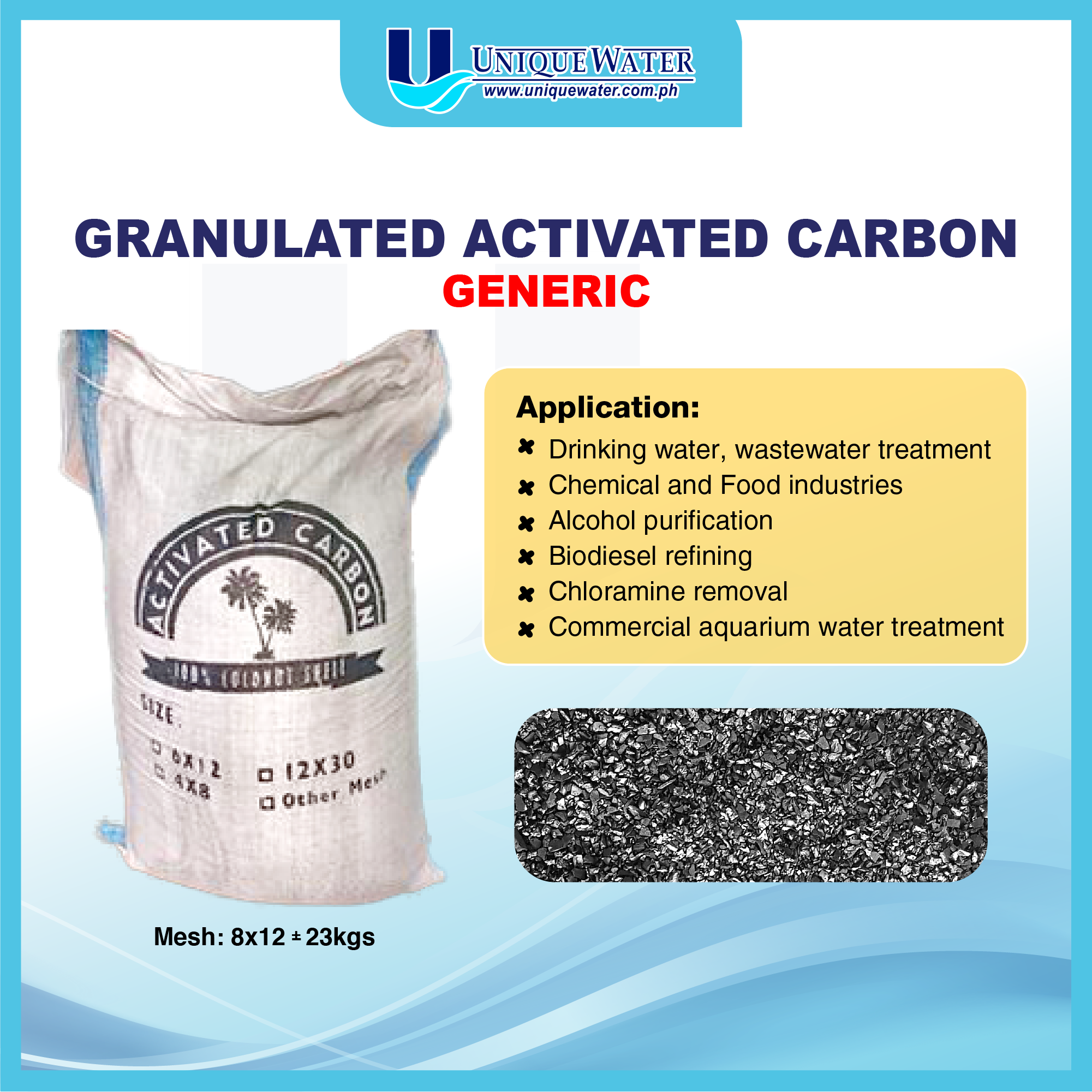 Granulated Activated Carbon (Generic) | Media Filter | Lazada PH